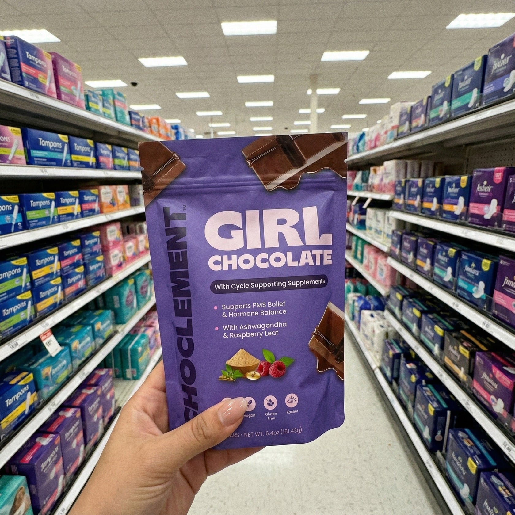 Period Relief Chocolate | Natural PMS & Cramp Support | Girl Chocolate